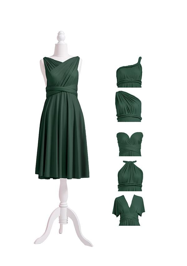 Buy Dark Green Multiway Convertible Infinity Dress – 72Styles