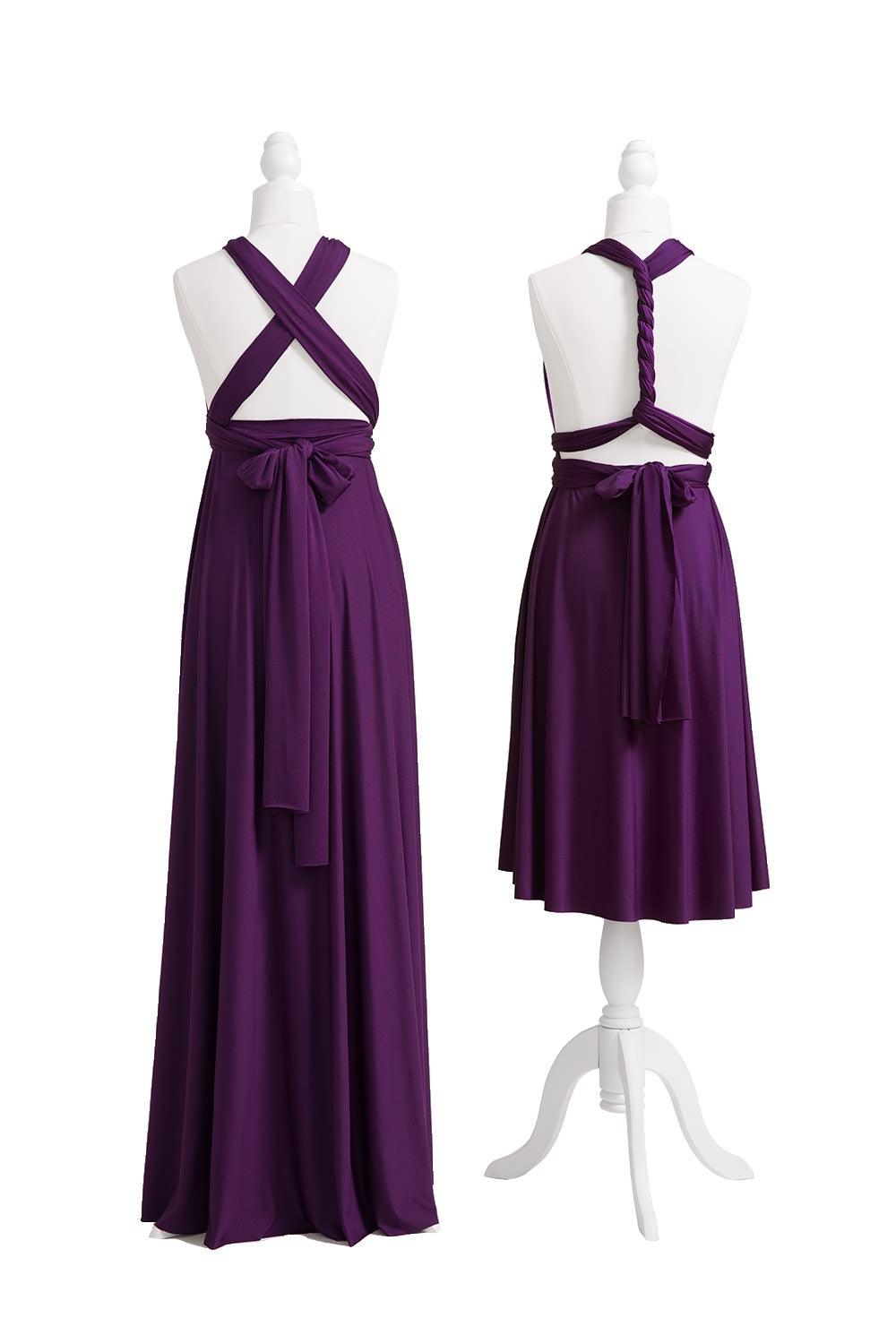 Buy Dark Purple Multiway Convertible Infinity Dress – 72Styles
