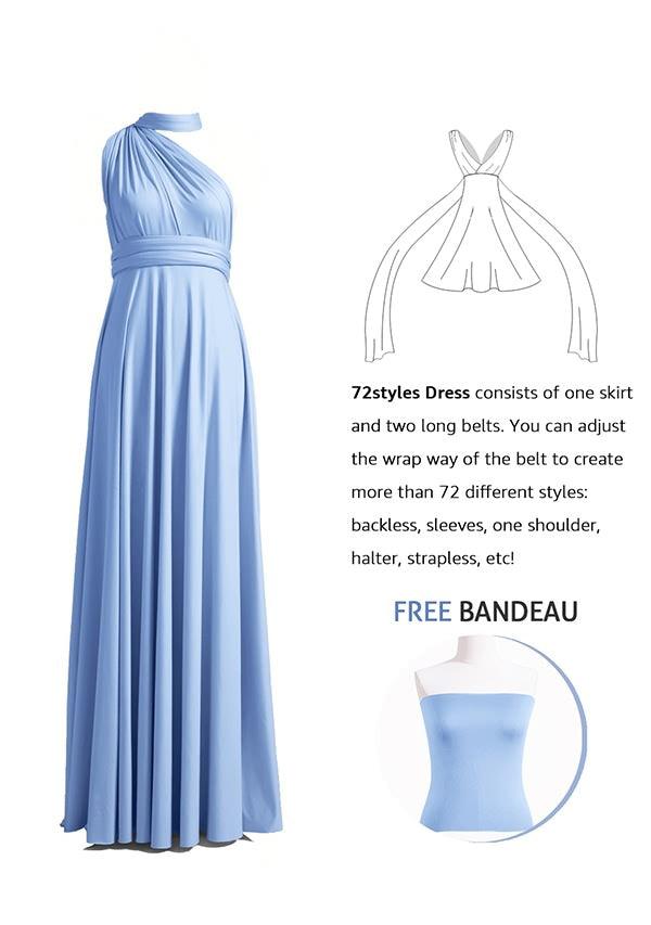 Buy Dusty Blue Multiway Convertible Infinity Dress – 72Styles