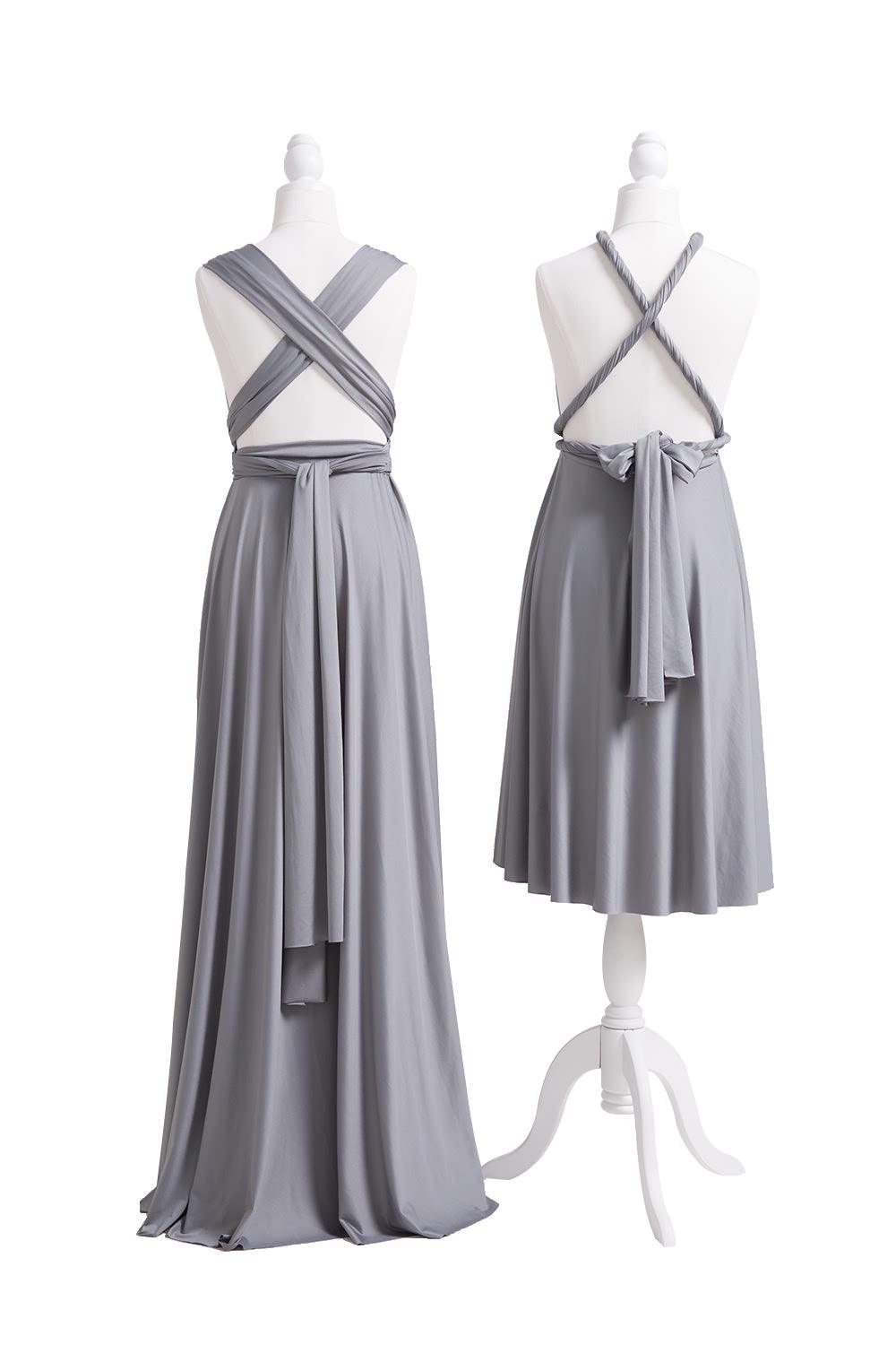 Buy Grey Multiway Convertible Infinity Dress – InfinityDress.ca