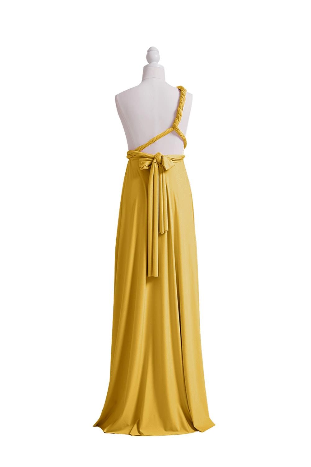 Buy Mustard Yellow Multiway Convertible Infinity Dress – InfinityDress.ca