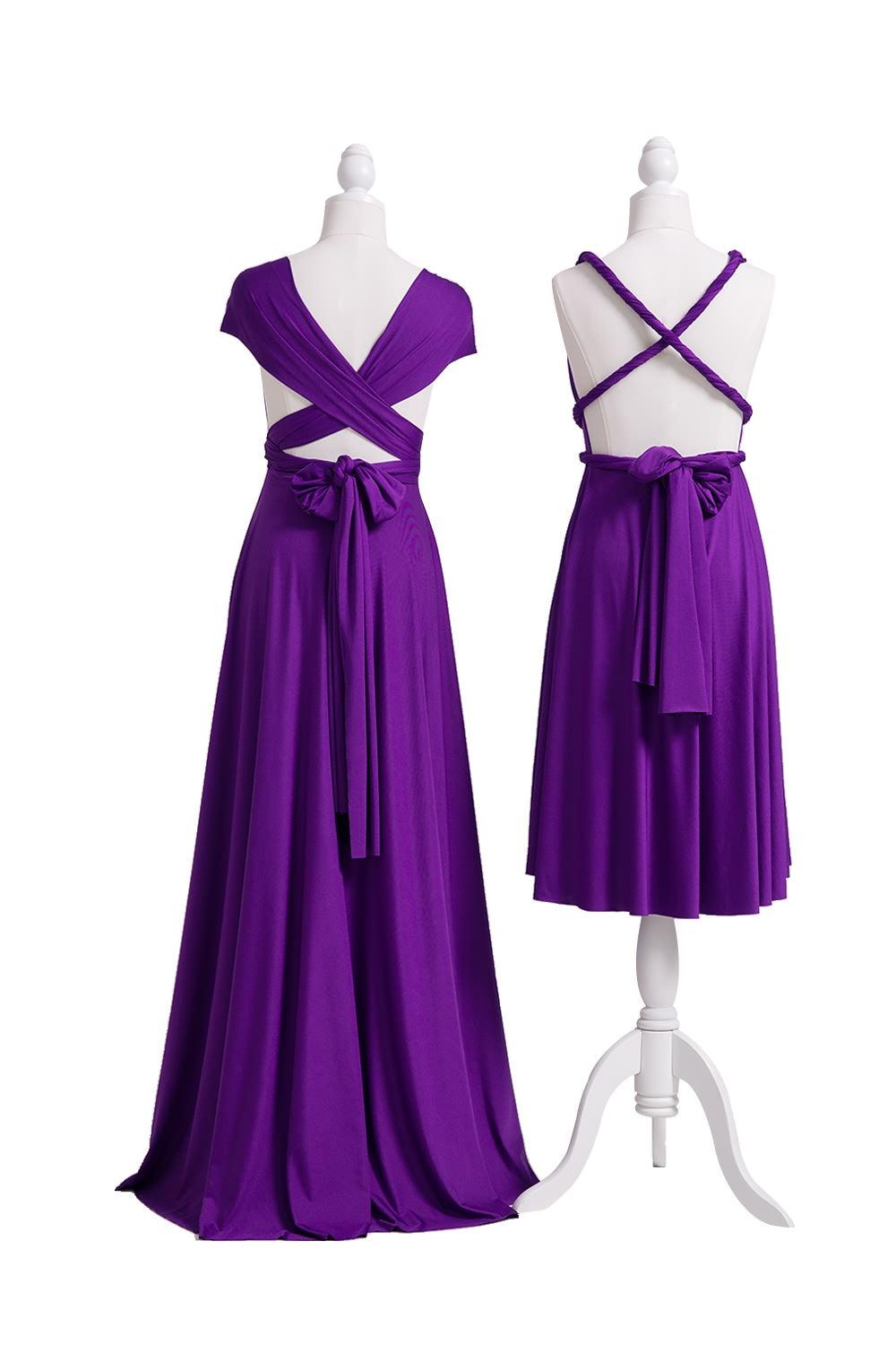 Buy Purple Multiway Convertible Infinity Dress – 72Styles