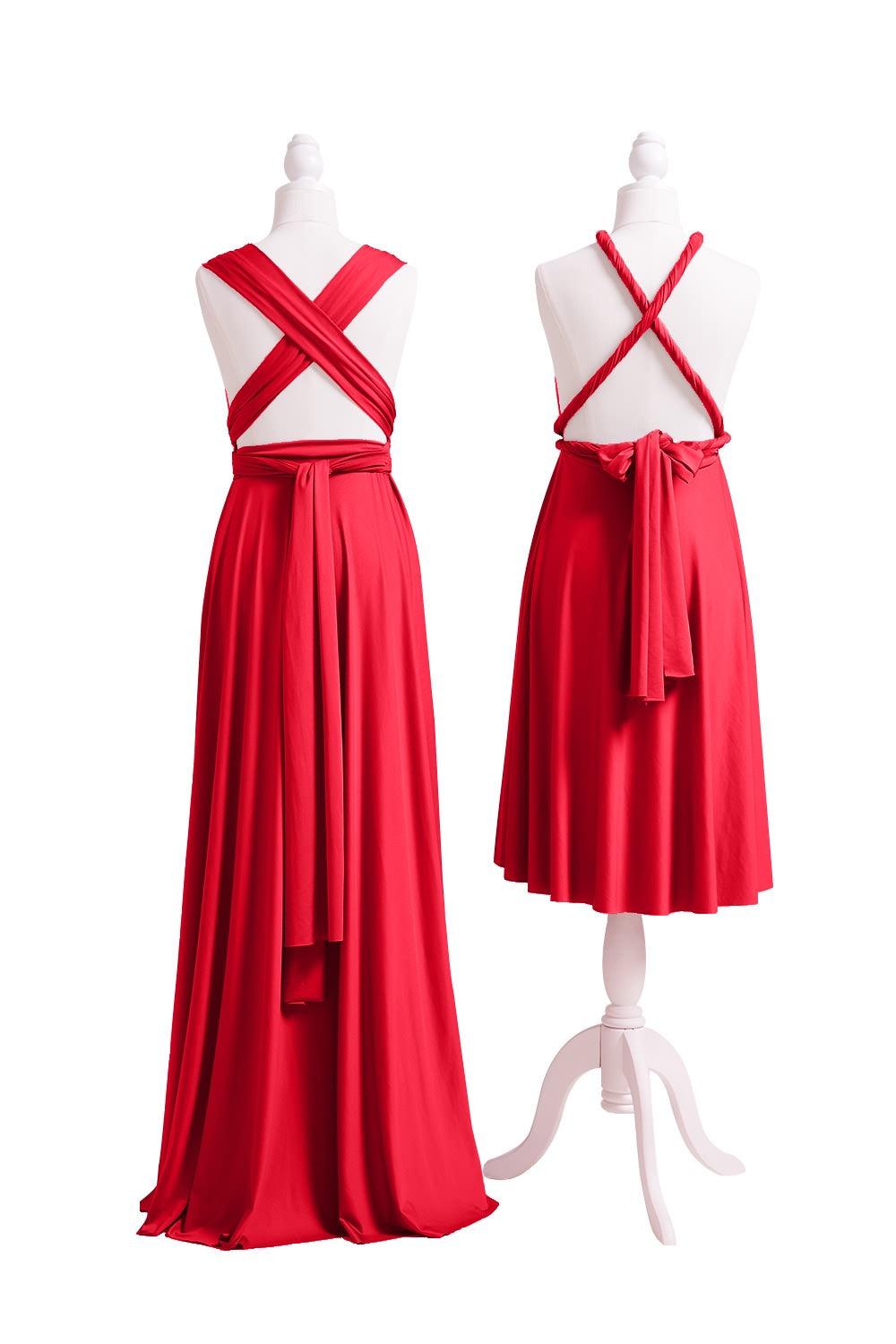 Buy Red Multiway Convertible Infinity Dress – 72Styles