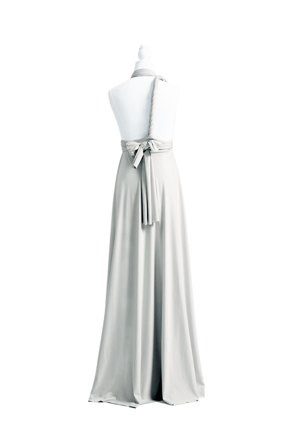 Buy Silver Grey Multiway Convertible Infinity Dress – 72Styles