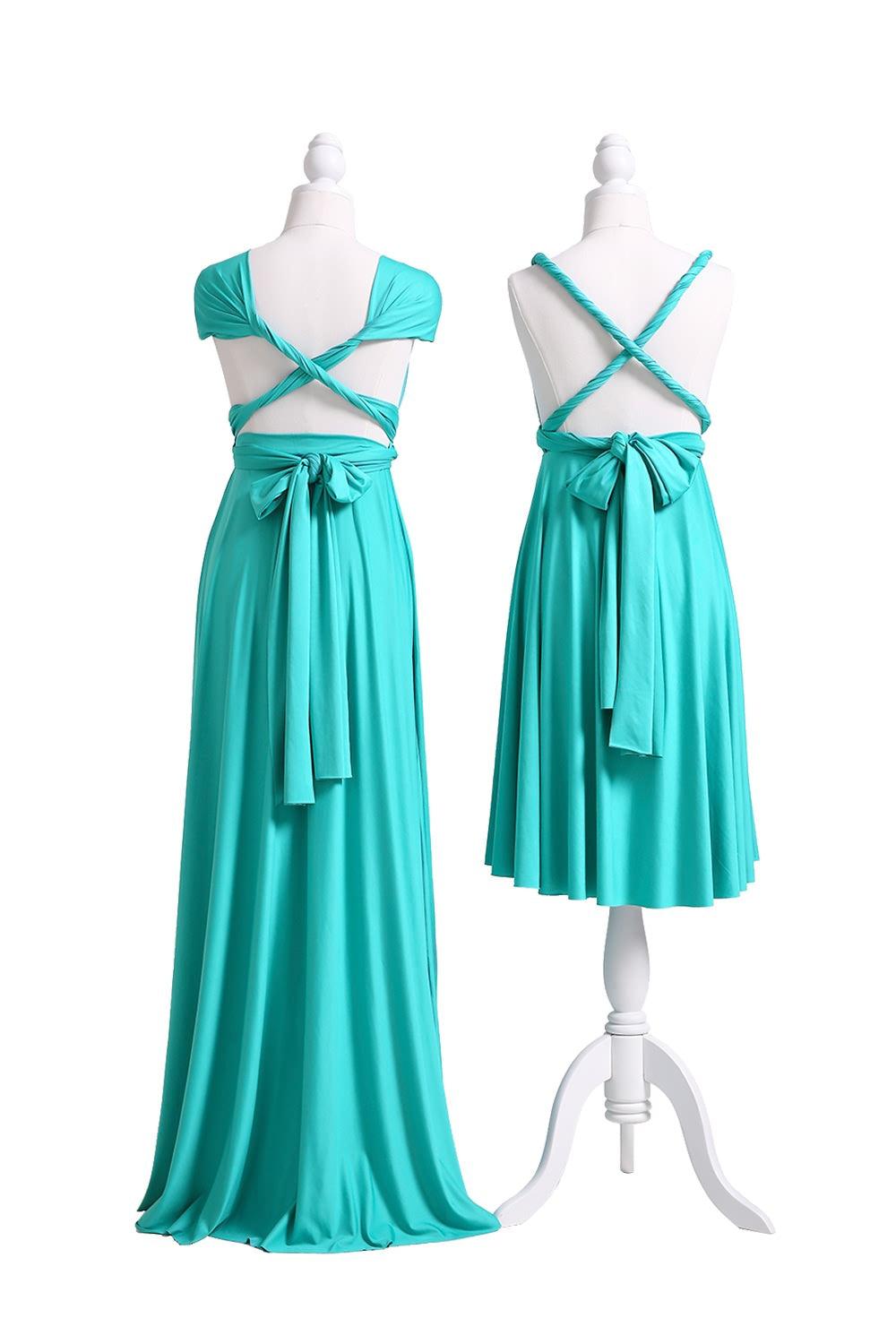 Buy Turquoise Multiway Convertible Infinity Dress – 72Styles